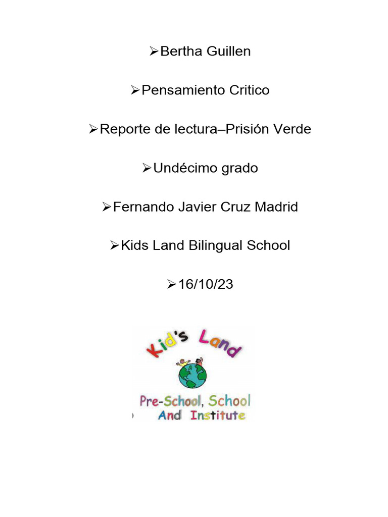 Prisión Verde: Análisis y Contexto | PDF | Honduras