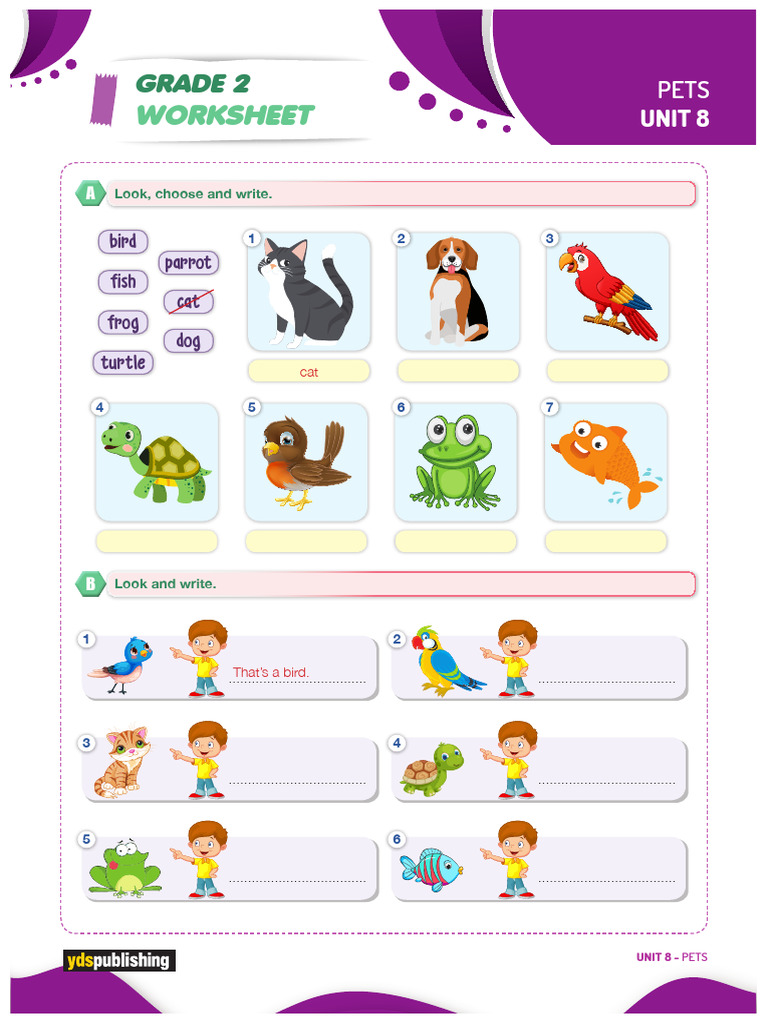 Grade 2 Online Worksheet Unit 8 | PDF