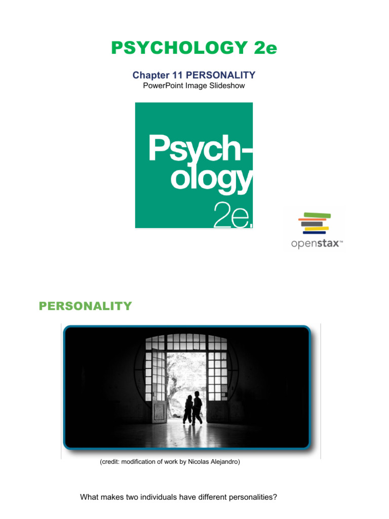 CH11 Slides | PDF | Id | Extraversion And Introversion