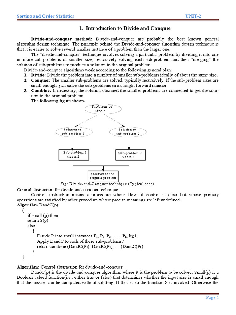 DAA Unit-II | PDF | Algorithms And Data Structures | Theoretical Computer Science