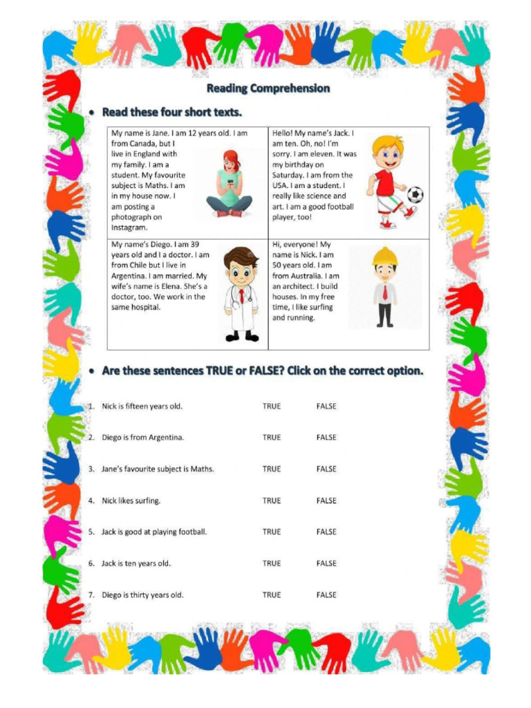 Reading Verb To Be | PDF