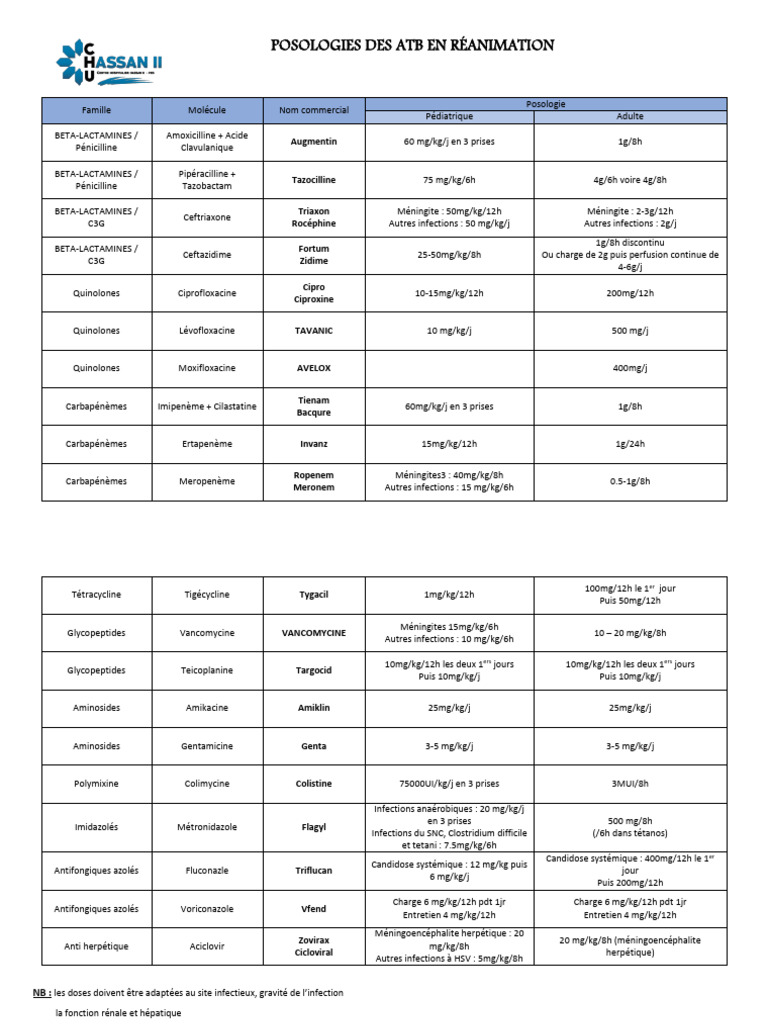 Atb en Réanimation | PDF