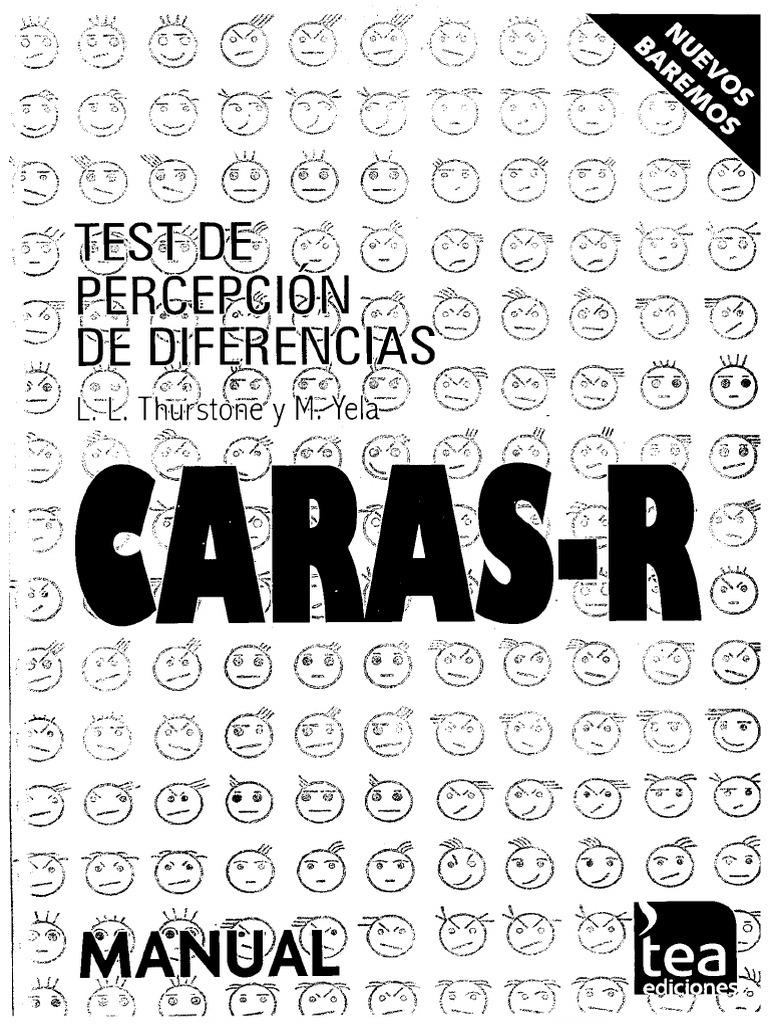 Manual Caras R | PDF | Validez (Estadísticas) | Alfa de Cronbach