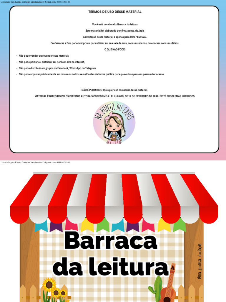 Barraca Da Leitura 40flkl | PDF