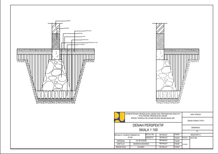Desain Detail Potongan Pondasi Reynaldy 221061-Layout10 | PDF