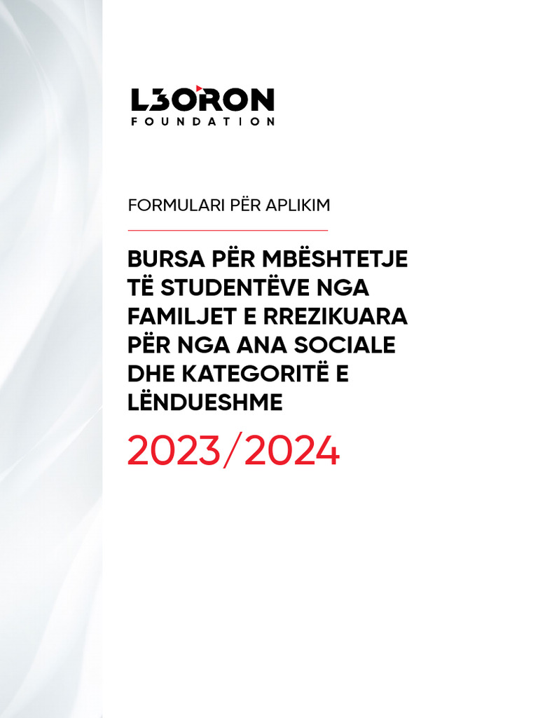 Formulari Per Aplikim - AL-2023 | PDF