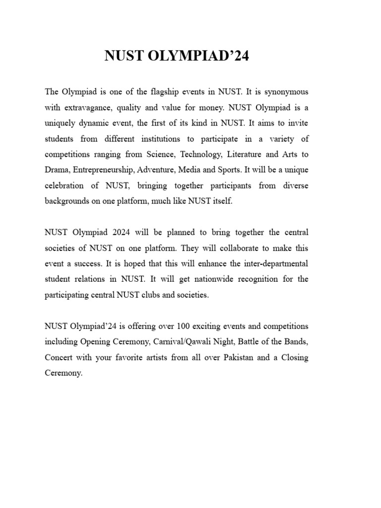 Nust Olympiad'24 | Download Free PDF | Communication