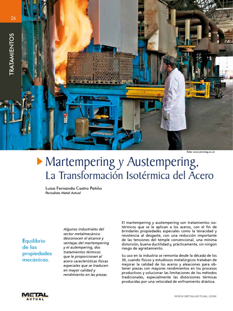 Martempering y Austempering en Acero | PDF | Acero | Tratamiento a base ...