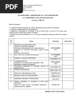 7 - Planificare - Dirigentie - Clasa - 7 2 Exemplare | PDF
