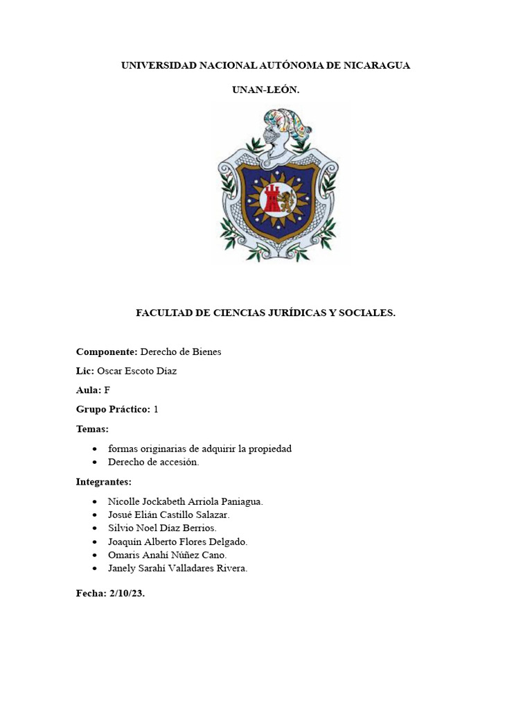 unidad 5 bienes trabajo. derecho_de_accecion | PDF | Propiedad | Dominio eminente