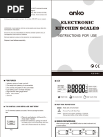 SF 400 Electronic Weighing Machine Scale Manual | PDF | Weighing Scale ...