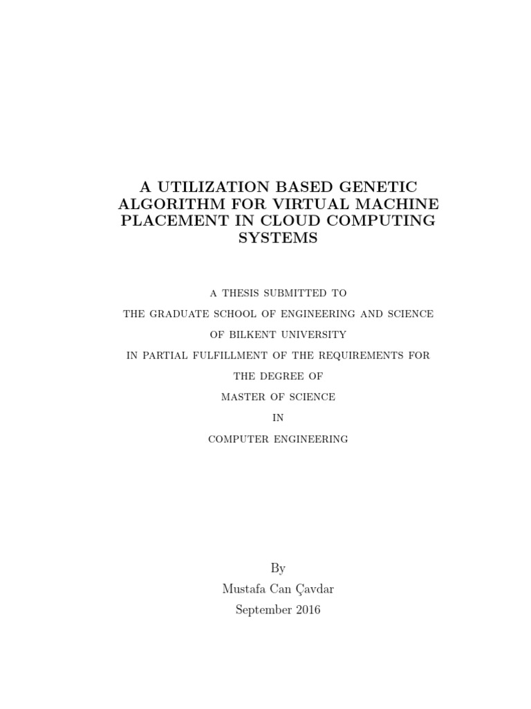 Thse Genetic Algo Intrressante | PDF | Cloud Computing | Genetic Algorithm