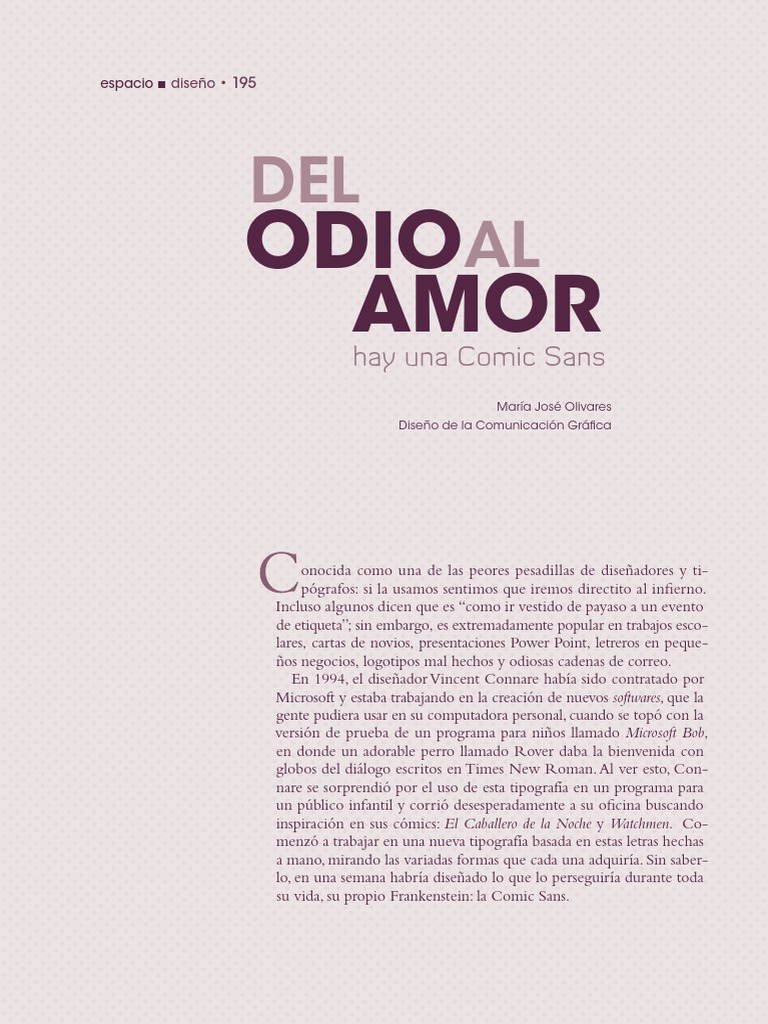 A Olivares MarÍa JosÉ Del Odio Al Amor Hay Una Comic Sans Pdf