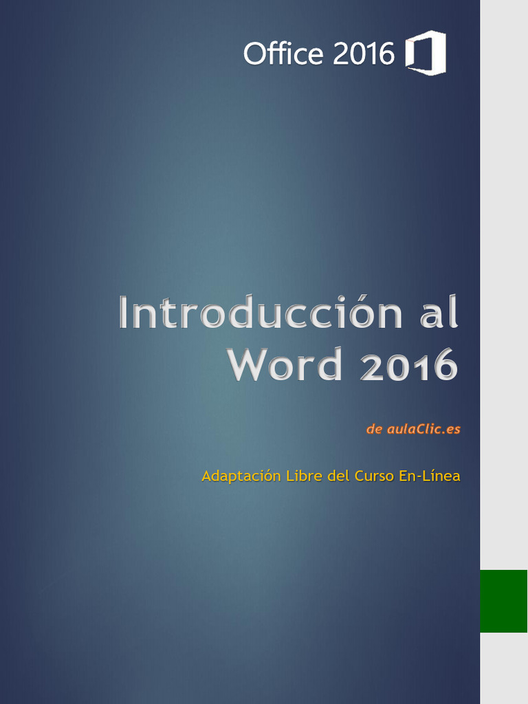 Introducción Al Word 2016 | PDF | Ventana (informática) | Archivo de ...