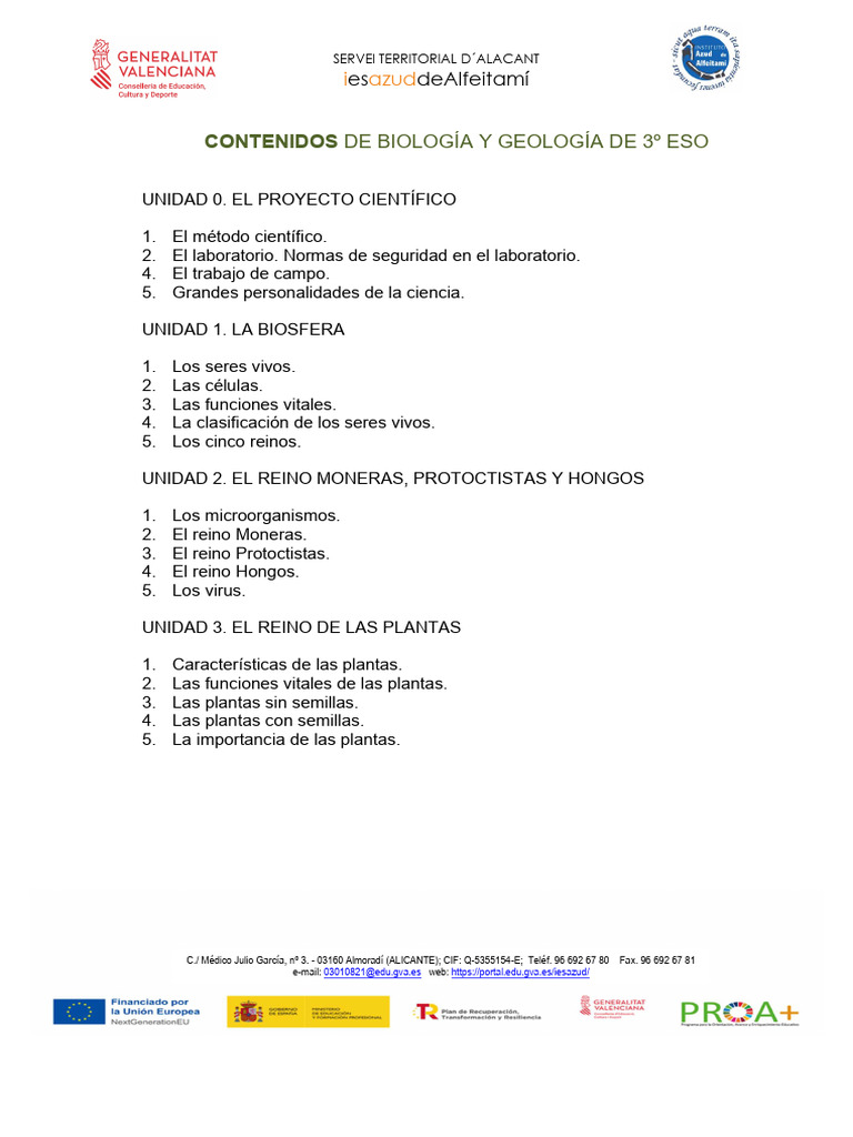 3o-ESO-BIOLOGÍA-Y-GEOLOGÍA | PDF
