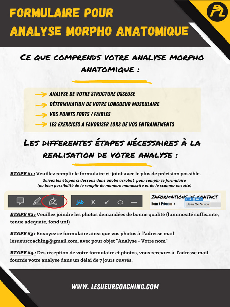 Formulaire Analyse Morpho Anatomique | PDF