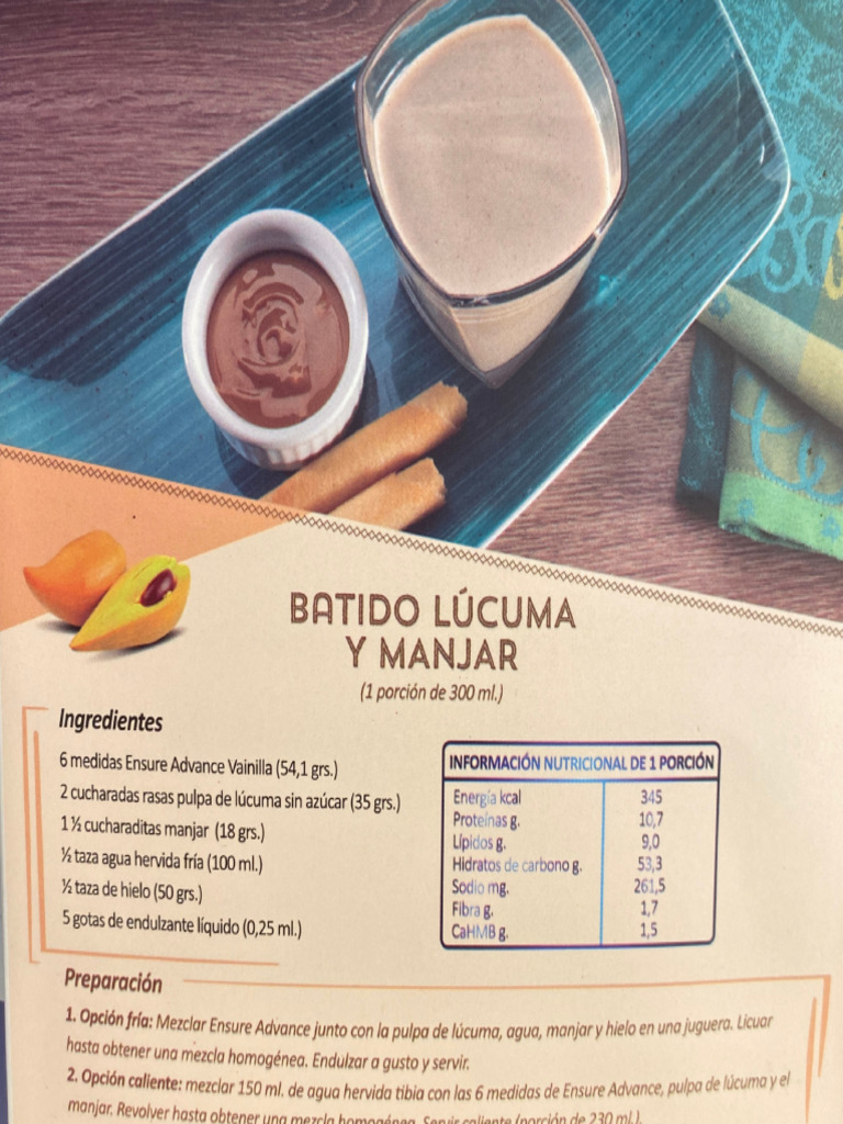 Recetas Ensure Abbott | PDF