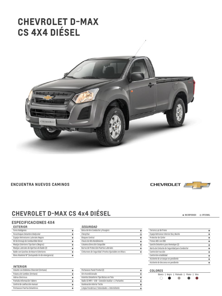 FT Dmax Cs 4x4 Diesel | PDF | Tracción en las cuatro ruedas | Estilos ...