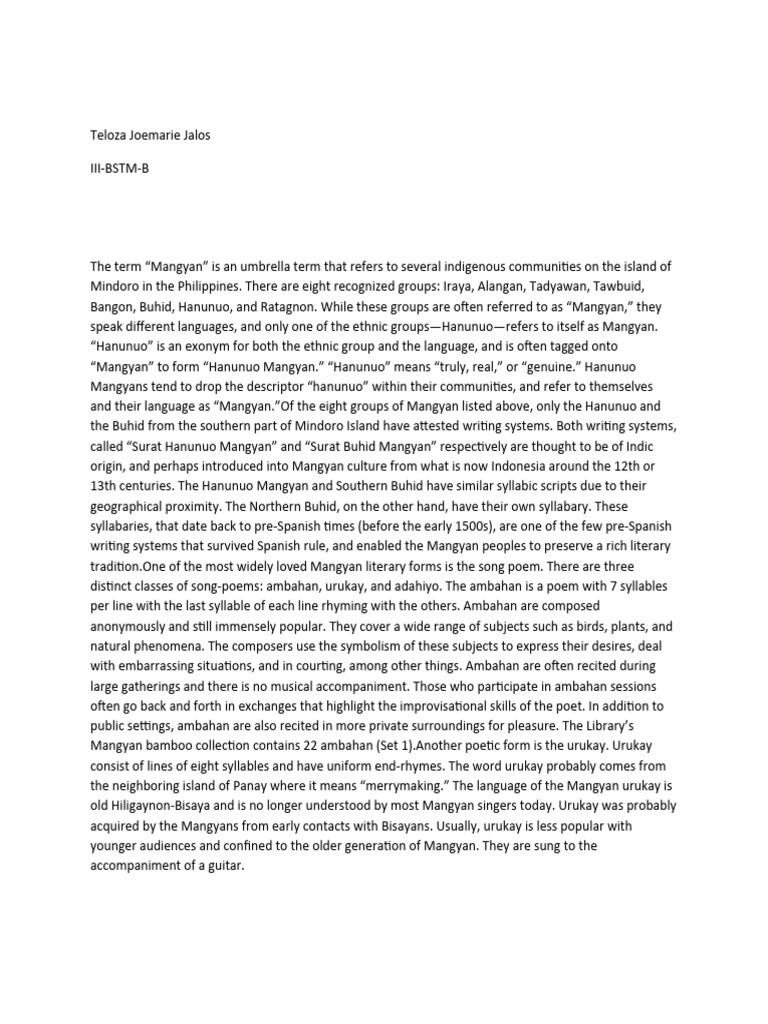 Iraya | PDF | Foreign Language Studies