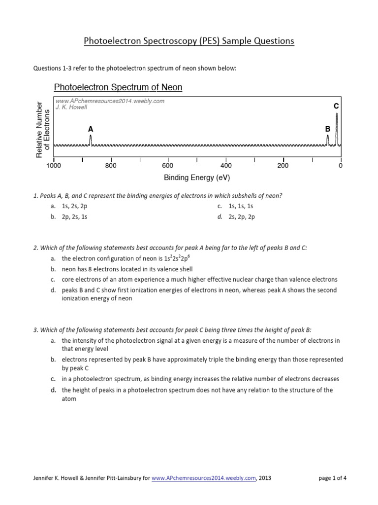 Pes Sample Qs 2013 | PDF | Photoelectric Effect | Atomic Orbital