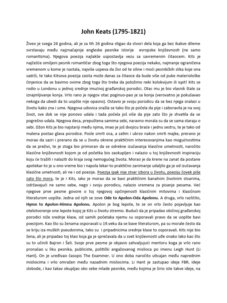 John Keats | PDF