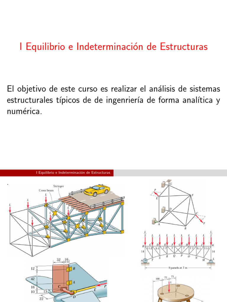 I Equilibrio e Indeterminación de Estructuras | PDF