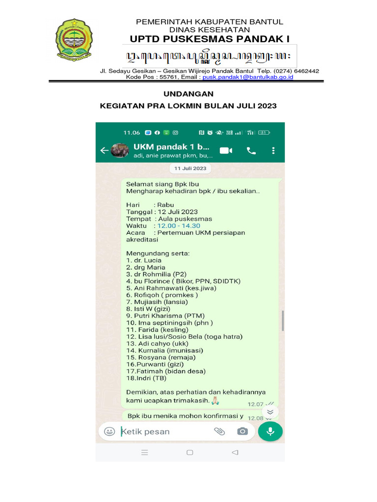 Notulen UKM Juli 2023 | PDF