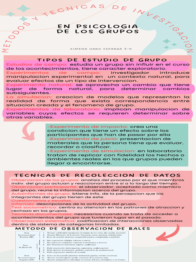 Infografía Psicologia de Los Grupos | PDF
