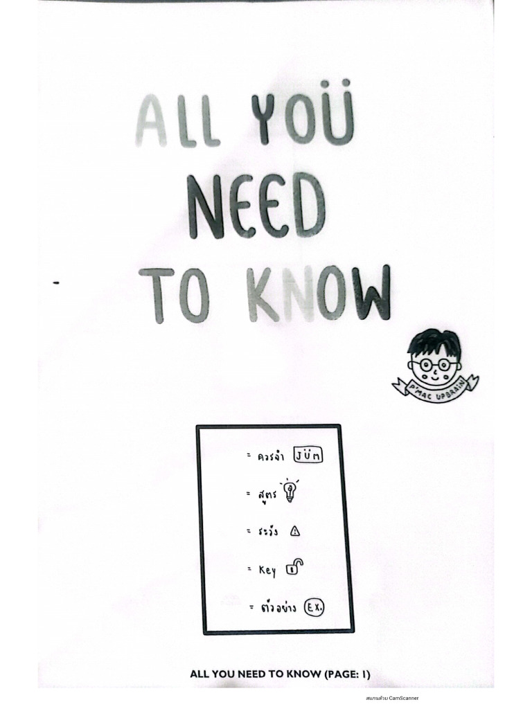 All You Need To Know Math | PDF