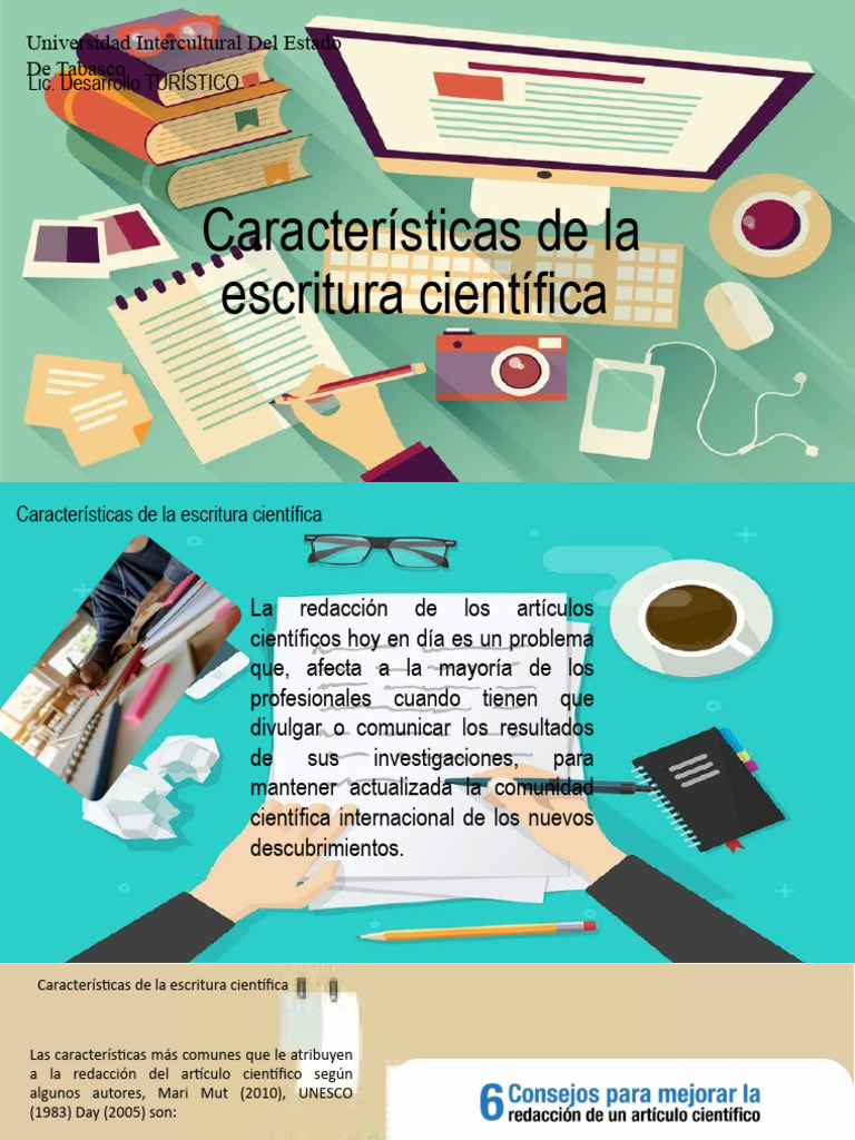 Características de La Escritura Científica | PDF