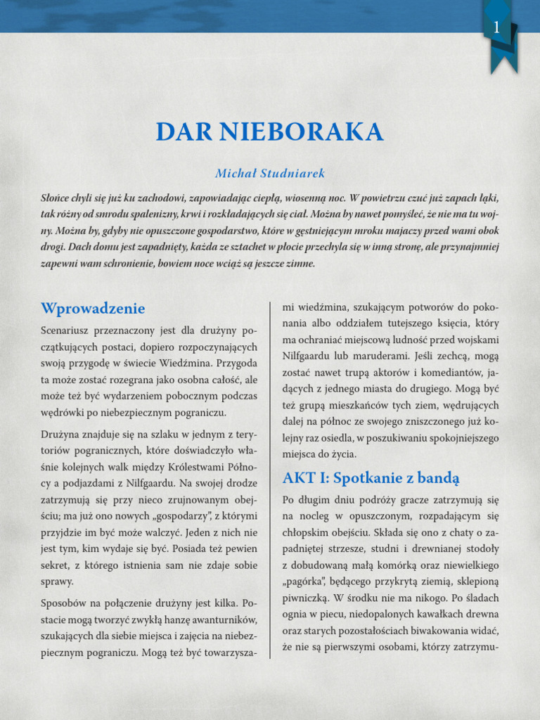 Witcher RPG DAR NIEBORAKA | PDF