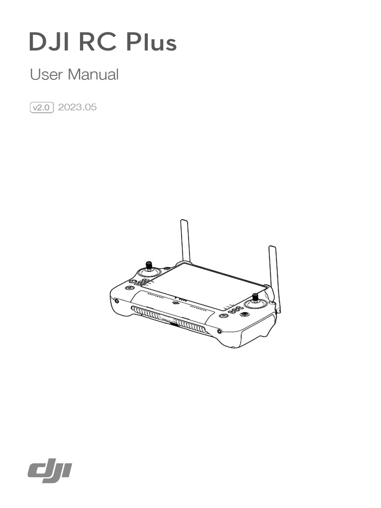 DJI RC Plus User Manual 2023 | PDF | Battery Charger | Wi Fi