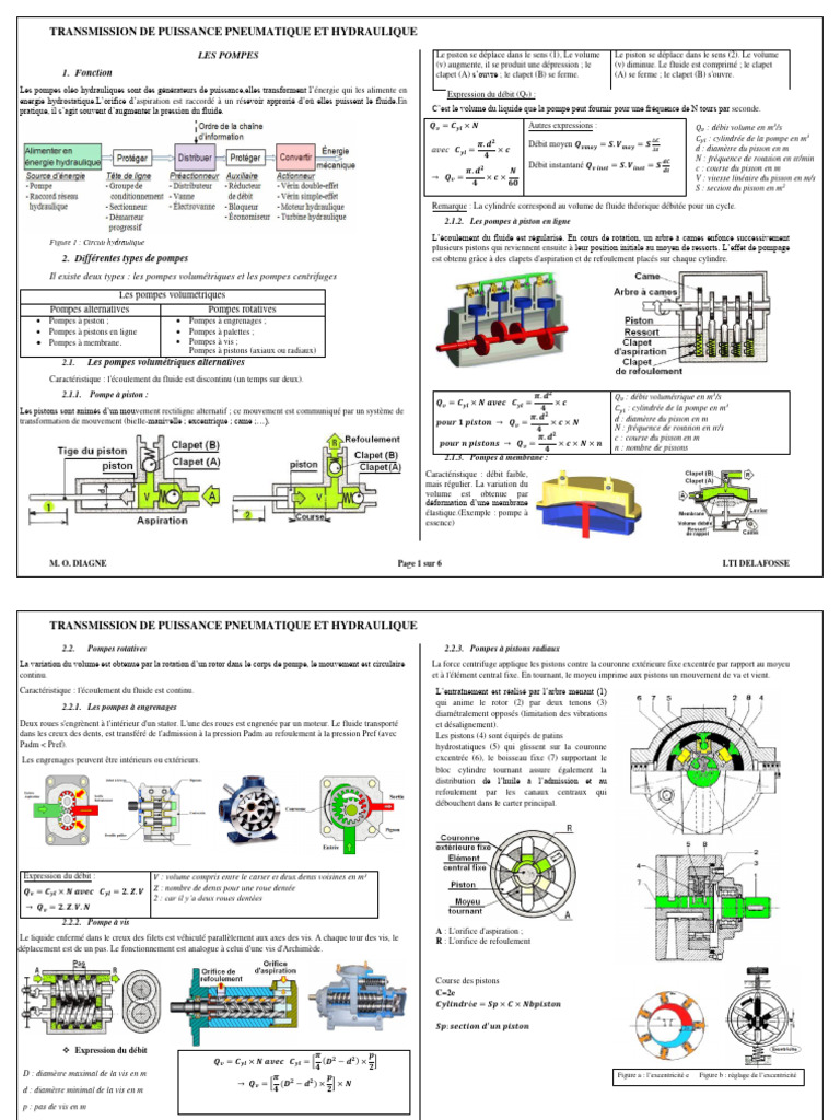 Cours Sur Les Pompes | PDF