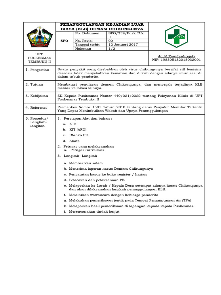 11 Spo KLB Cikungunya | PDF