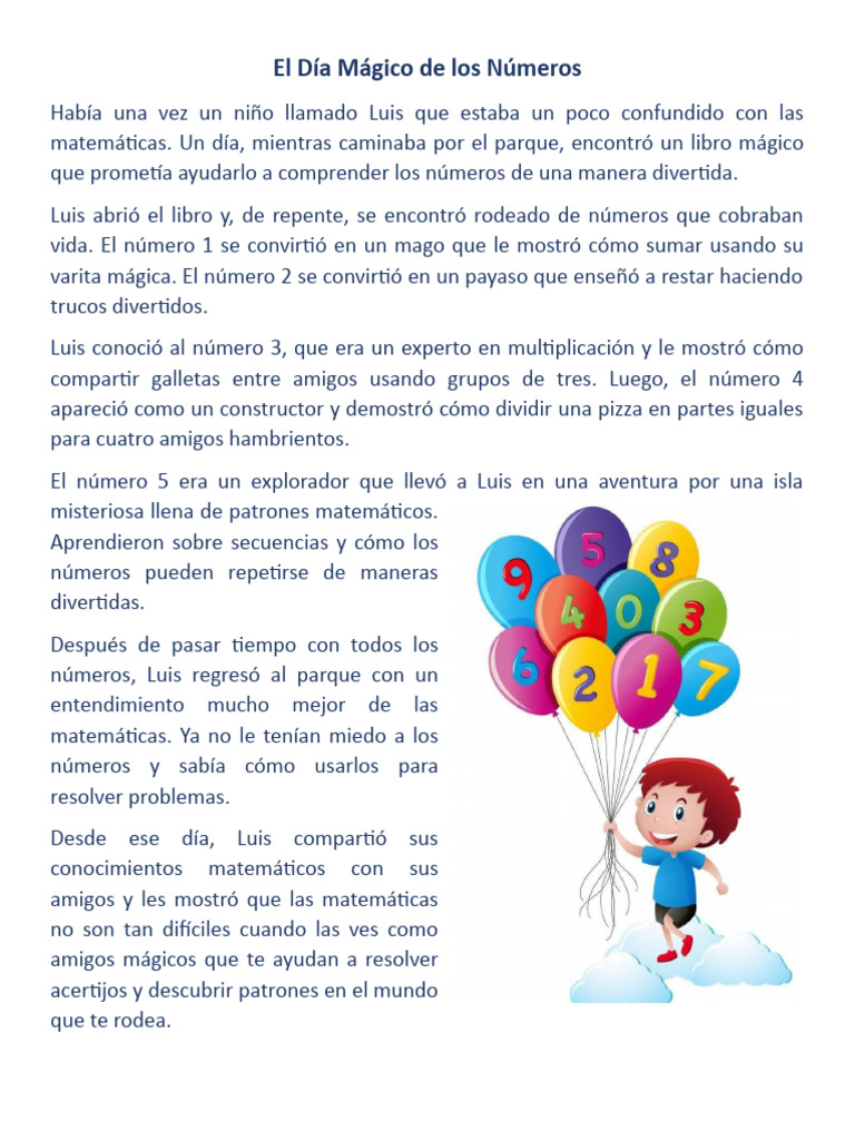 números cuento | PDF