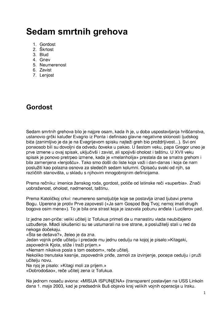 Sedam Smrtnih Grehova-PaoloKoeljo | PDF