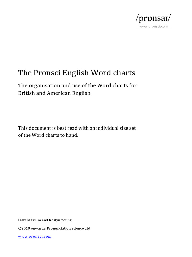 Guide To The Word Charts, Mar 2020 | PDF