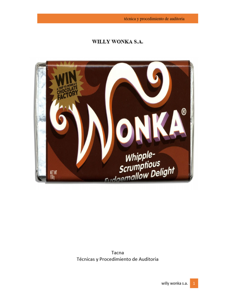 Willy Wonka Originaldocx Enviar | PDF | Auditoría | Business