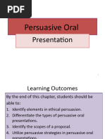 Persuasive Speech Organizational Patterns | PDF | Persuasion | Rhetoric