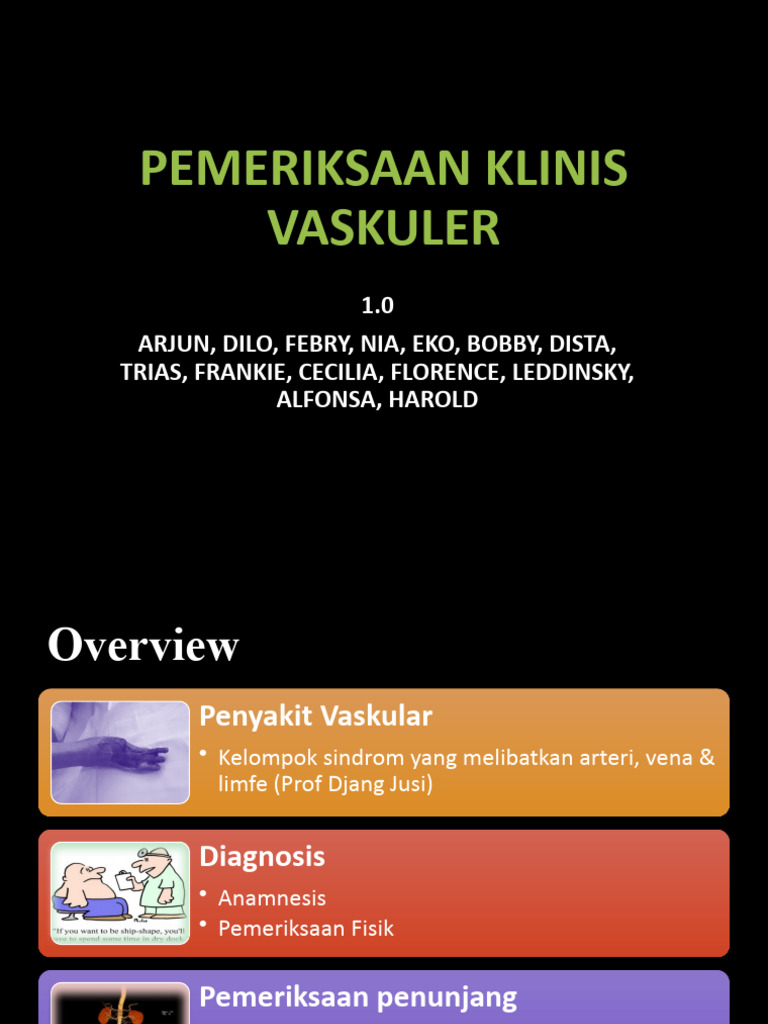 Pemeriksaan Klinis Vaskuler 1,0 | PDF | Pulse | Medical Specialties