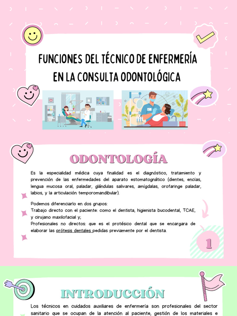 Funciones del TCAE en Odontología | PDF