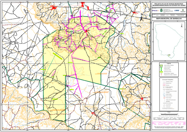 Mapa Municipal de Barbalha | PDF