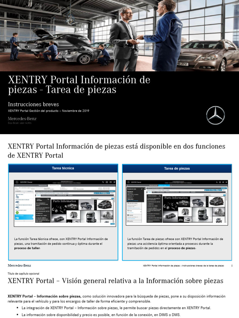 Guia Rapida Partes Informacion Xentry | PDF | Información | Ventana ...