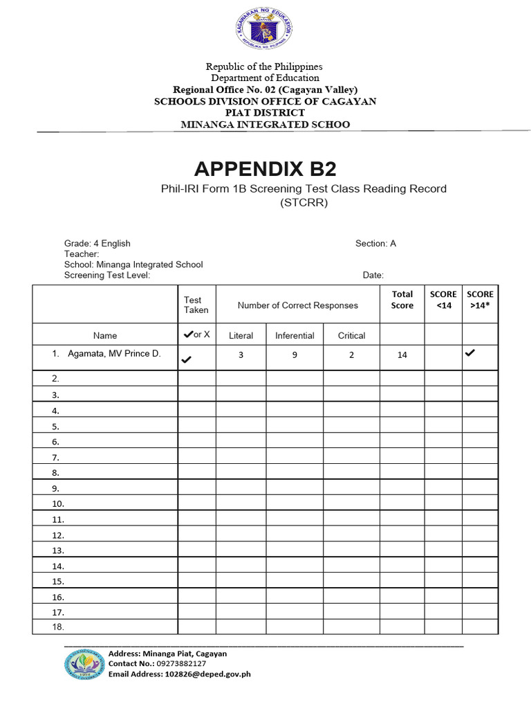 APPENDIX B2 English | PDF