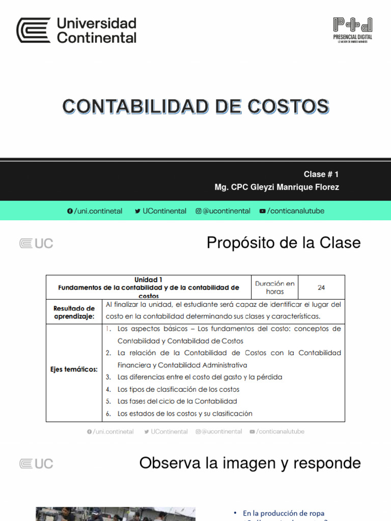 Contabilidad de Costos - Avance | Descargar gratis PDF | Contabilidad | Costo