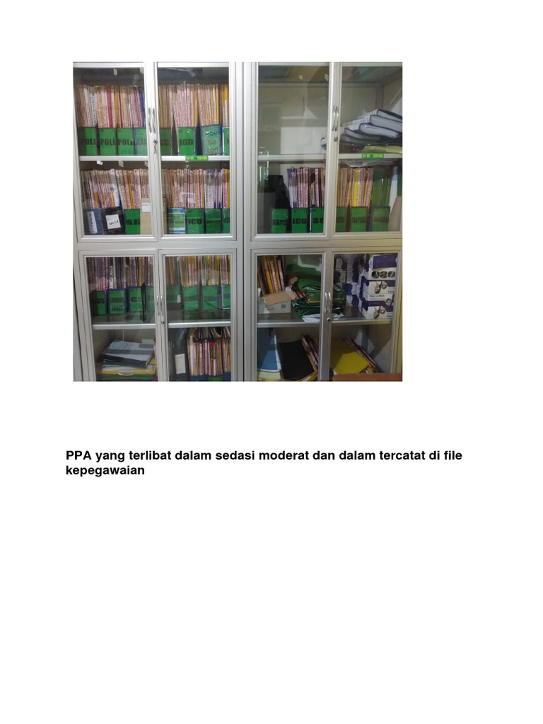 PPA Yang Terlibat Dalam Sedasi Moderat Dan Dalam Tercatat Di File Kepegawaian | PDF