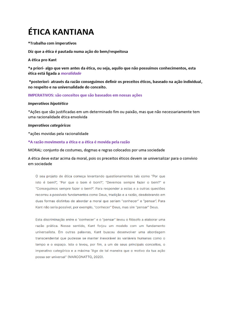 Ética Kantiana! | PDF