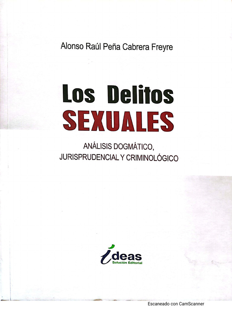 Lo Delitos Sexuales - Alonso Raul Peña Cabrera (189-219) | PDF