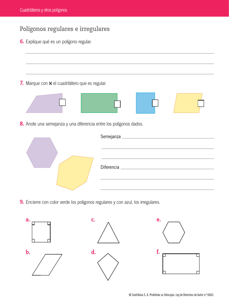 Poligonos Regulares e Irregulares | PDF