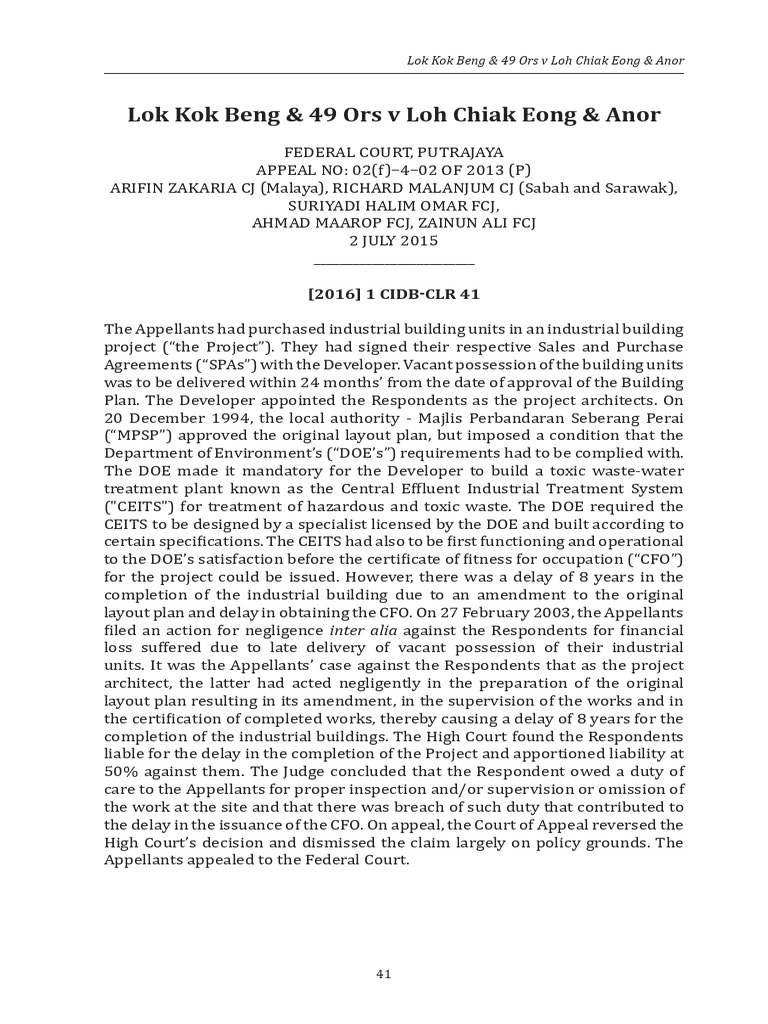 Lok Kok Beng 49 Ors V Loh Chiak Eong Anor 1 PDF | PDF